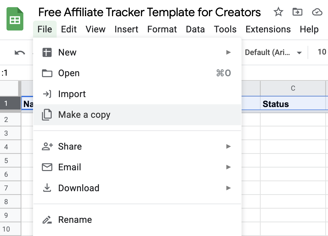 Free Affiliate Tracker Template: Keep Track of Your Affiliate Marketing ...